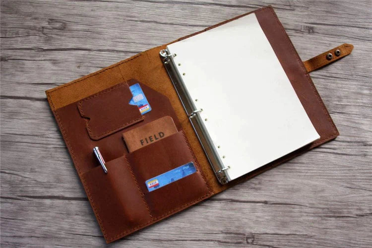 A5 Leather Binders - LeatherNeo