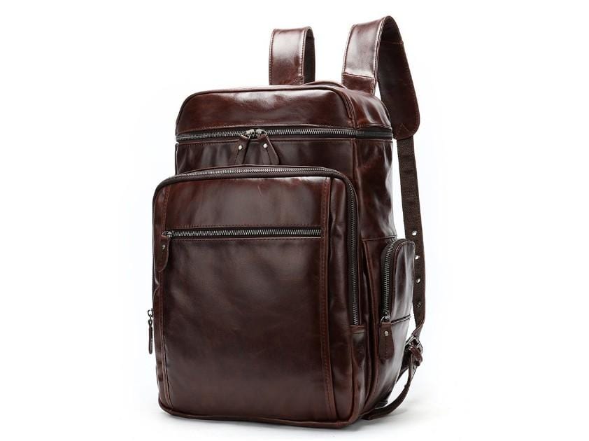 Men's Luxury Brown Leather Backpack - Shop Great Prices at LeatherNeo